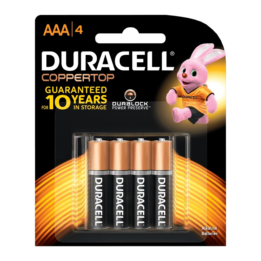 Duracell Battery AAA 4 Pack 80283283 5004687 | M&C Home Depot