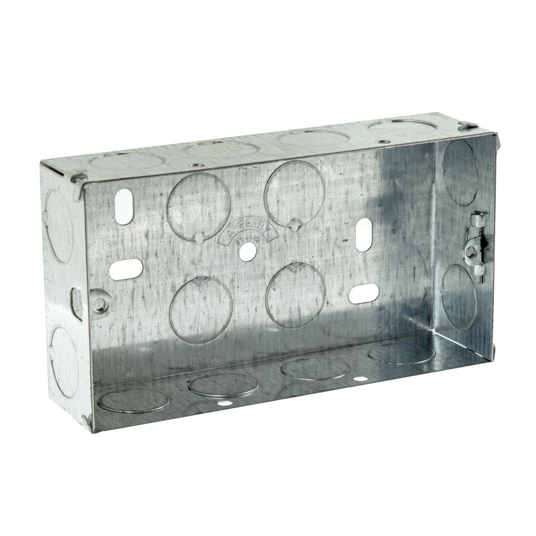 Crabtree Socket Box Metal Lug 2Gang 1 Each SB628 | M&C Home Depot