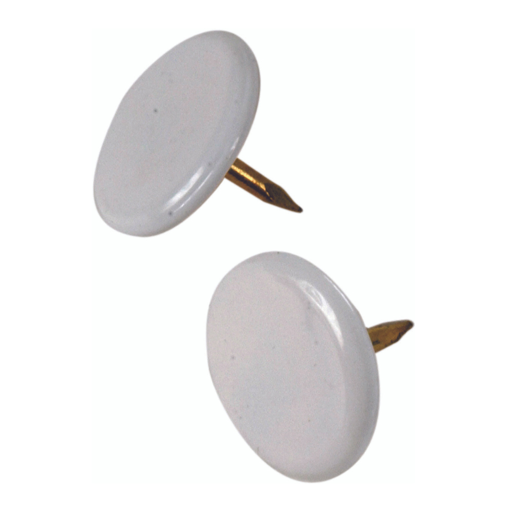 Hillman Thumb Tacks White 40 Pack 122674 67086 | M&C Home Depot