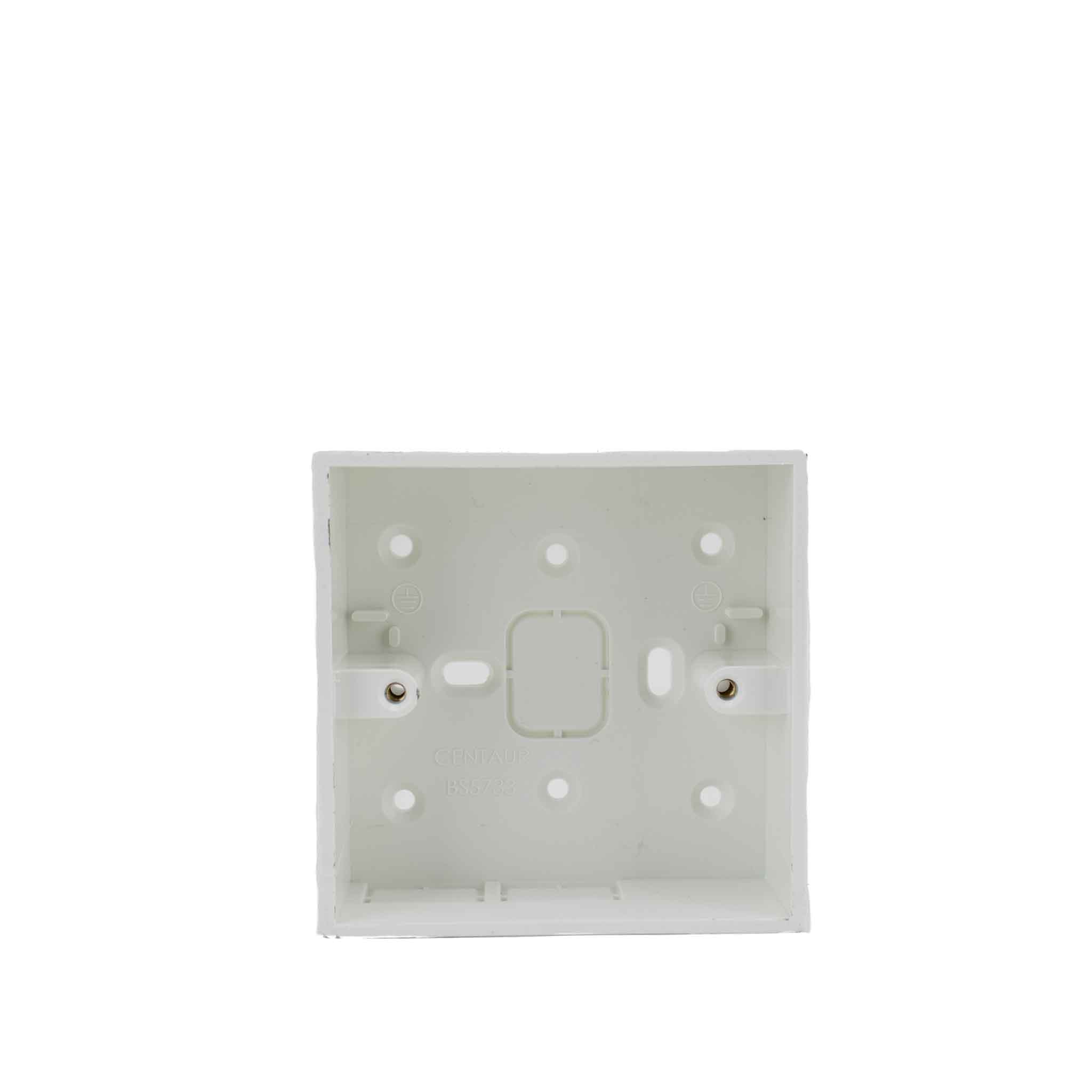 Switch Outlet Box 1 Gang With Knock Out 32mm 1 Each SB3W | M&C Home Depot