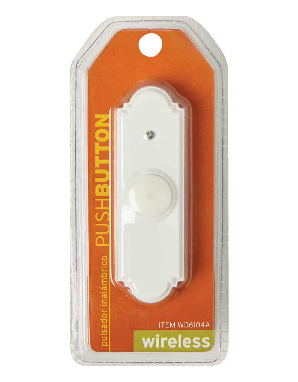 Iq America Doorbell Push Button Wireless Slimline White 1 Each WD-6104A ...