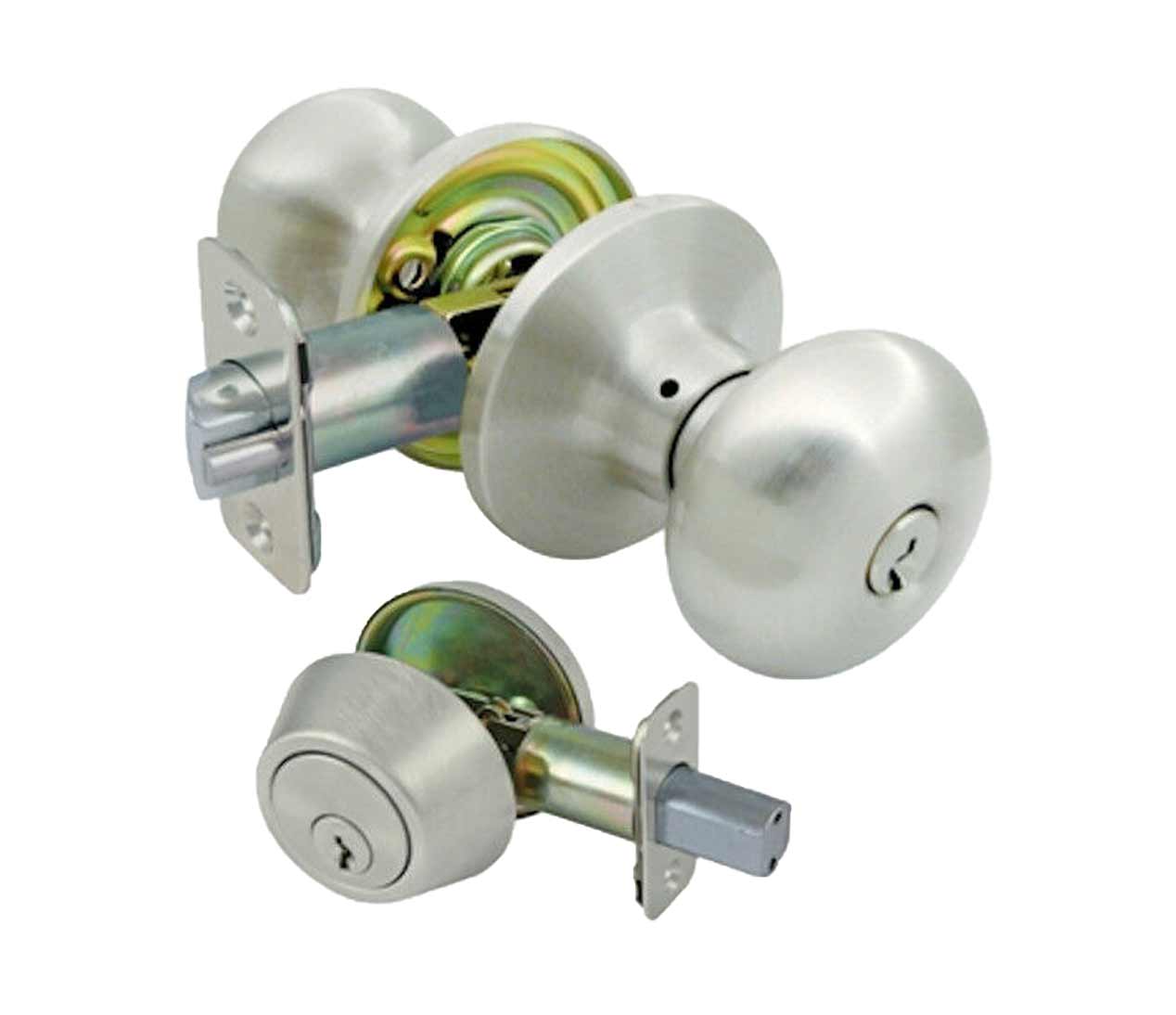 Ultra Hardware Single Cylinder Lock Combo Satin Nickel 1 Each 42043 | M ...