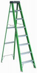 Fiberglass Step Ladder 8 Foot Green 1 Each FS4008 | M&C Home Depot