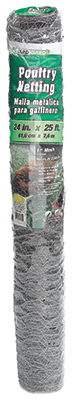 YardGard Galvanized Poultry Net 20 Gauge 24x25 Foot 1 Inch 1 Roll ...