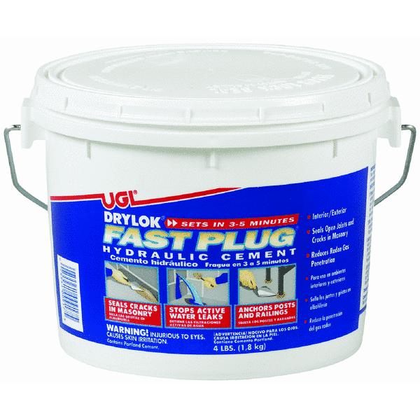 Drylok Fast Plug Hydraulic Cement 4 Lb 1 Each 00917 761-835 4PC/BO | M ...