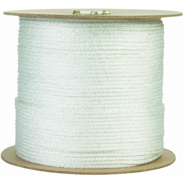 DIB Braided Nylon Rope 1/4 Inx1000 Foot White 1 Foot 736626 | M&C Home ...