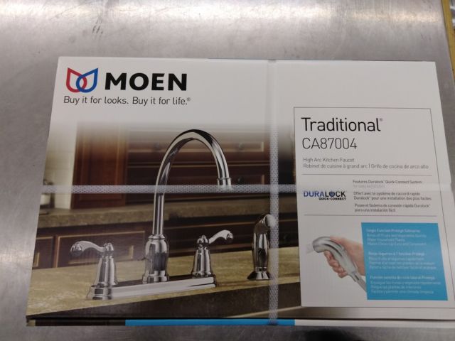 Moen Kitchen Faucet With Side Spray Chrome 1 Each CA87004 | M&C Home Depot